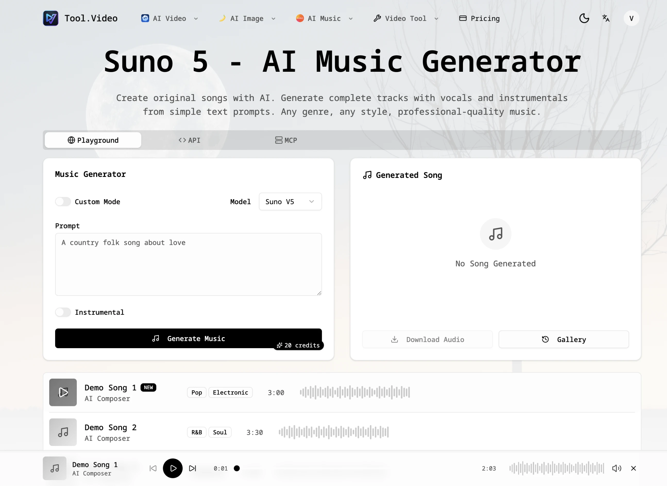 Suno 5 | Free Online AI Music Generator - Create Songs with Suno 5